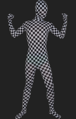 Checkered Morphsuit | zentaiprince